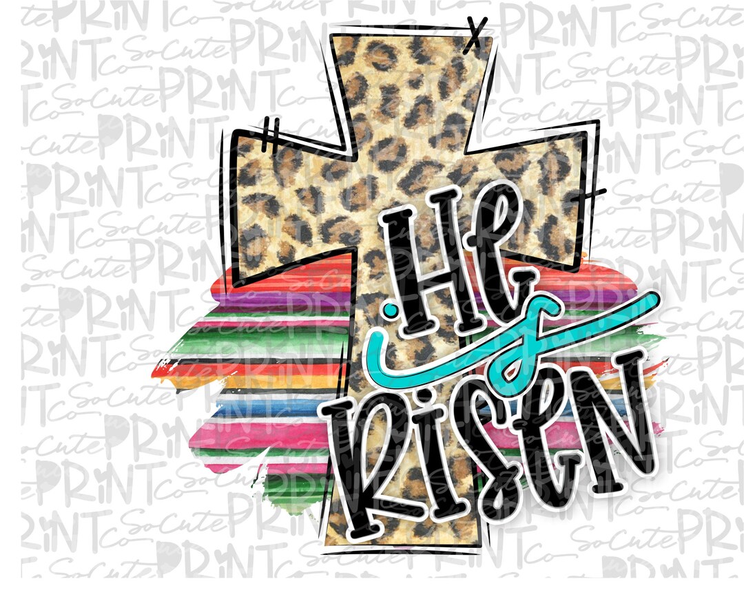 Easter Design, Tribal Cross With Leopard Printable, Religious Design ...