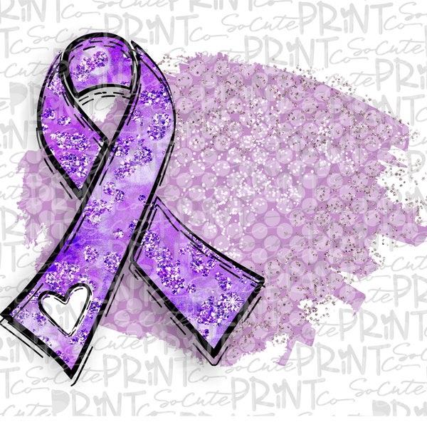Purple Cancer Ribbon - Etsy