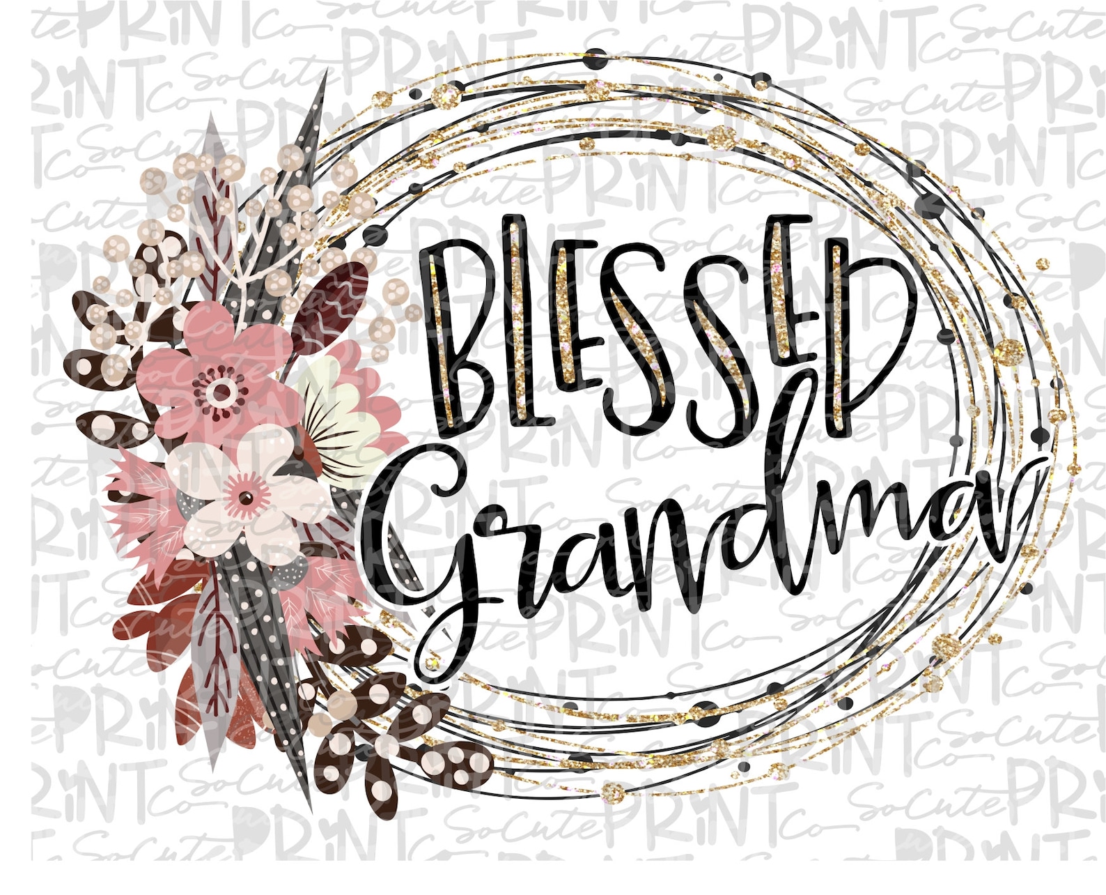 Blessed Grandma Thankful Grateful Blessed Shirt Design - Etsy