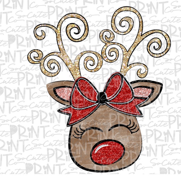 Reindeer Clipart - Etsy