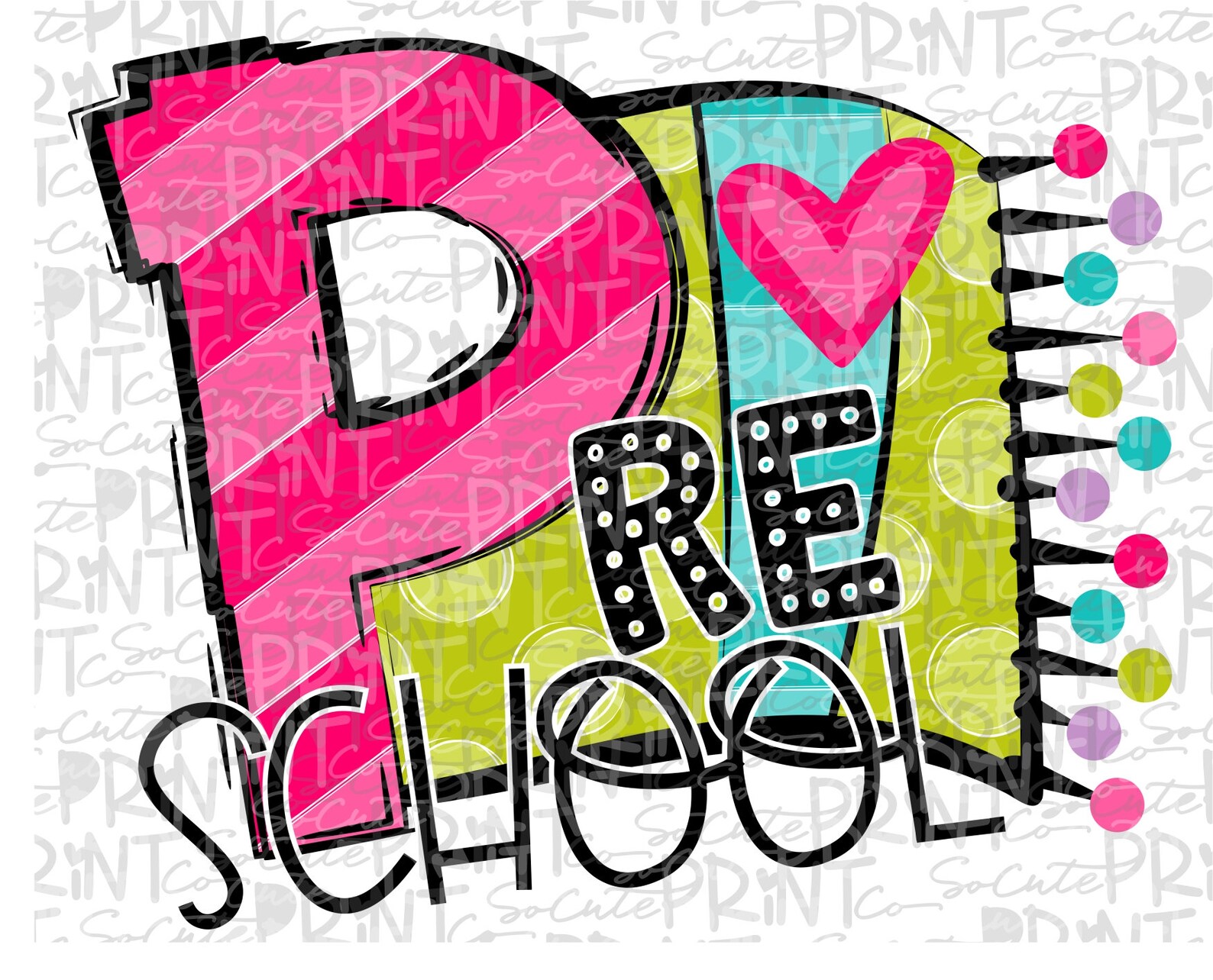 Back to School Bright School Bundle Preschool Pre-k to 6th - Etsy