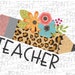 Teacher Clipart Back to School PNG File for Sublimation 1st - Etsy