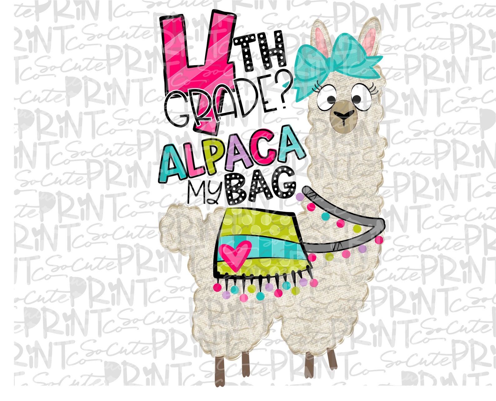 Back to school Alpaca School Bundle Preschool Pre-k to 6th | Etsy