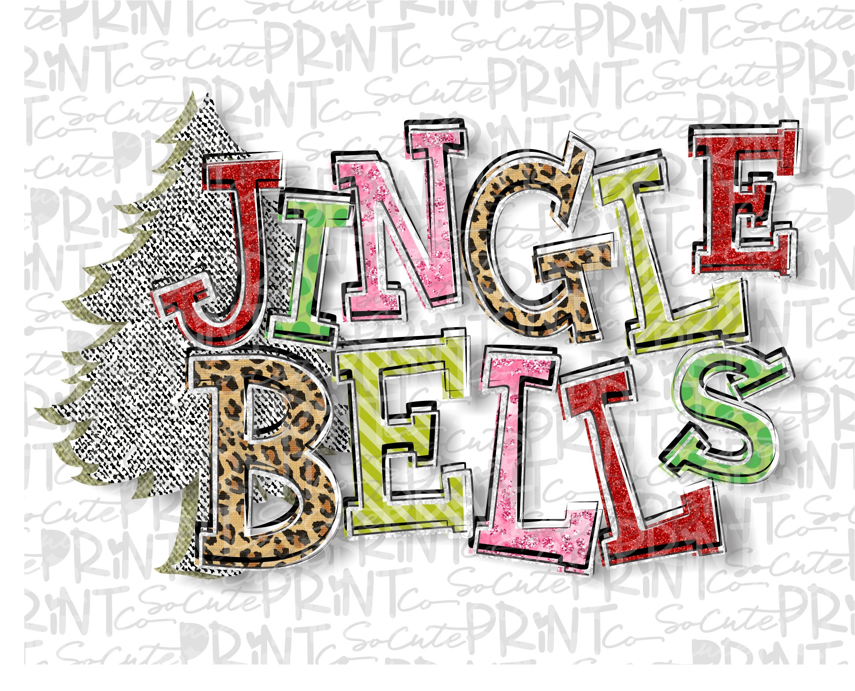 Christmas Jingle Bells clipart Christmas png file for | Etsy