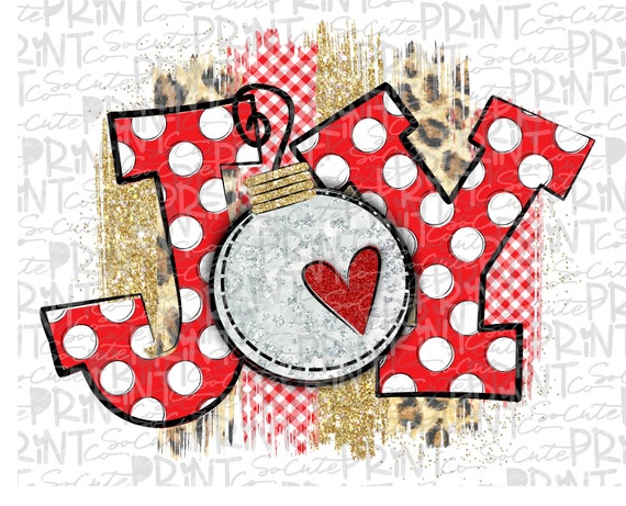 Christmas Word Joy Clipart