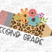 2nd Grade Clipart Back to School PNG File for Sublimation - Etsy