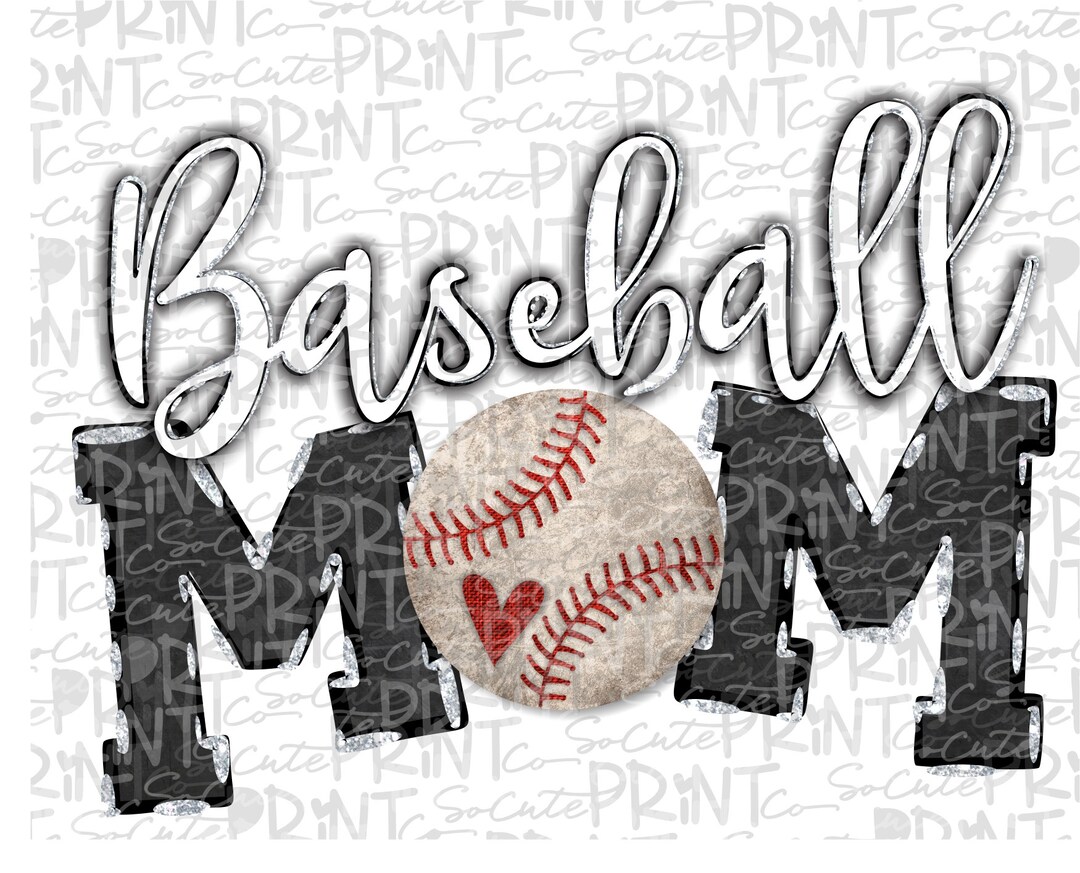 Baseball Mom, Baseball Clipart, Transparent PNG File for Sublimation ...