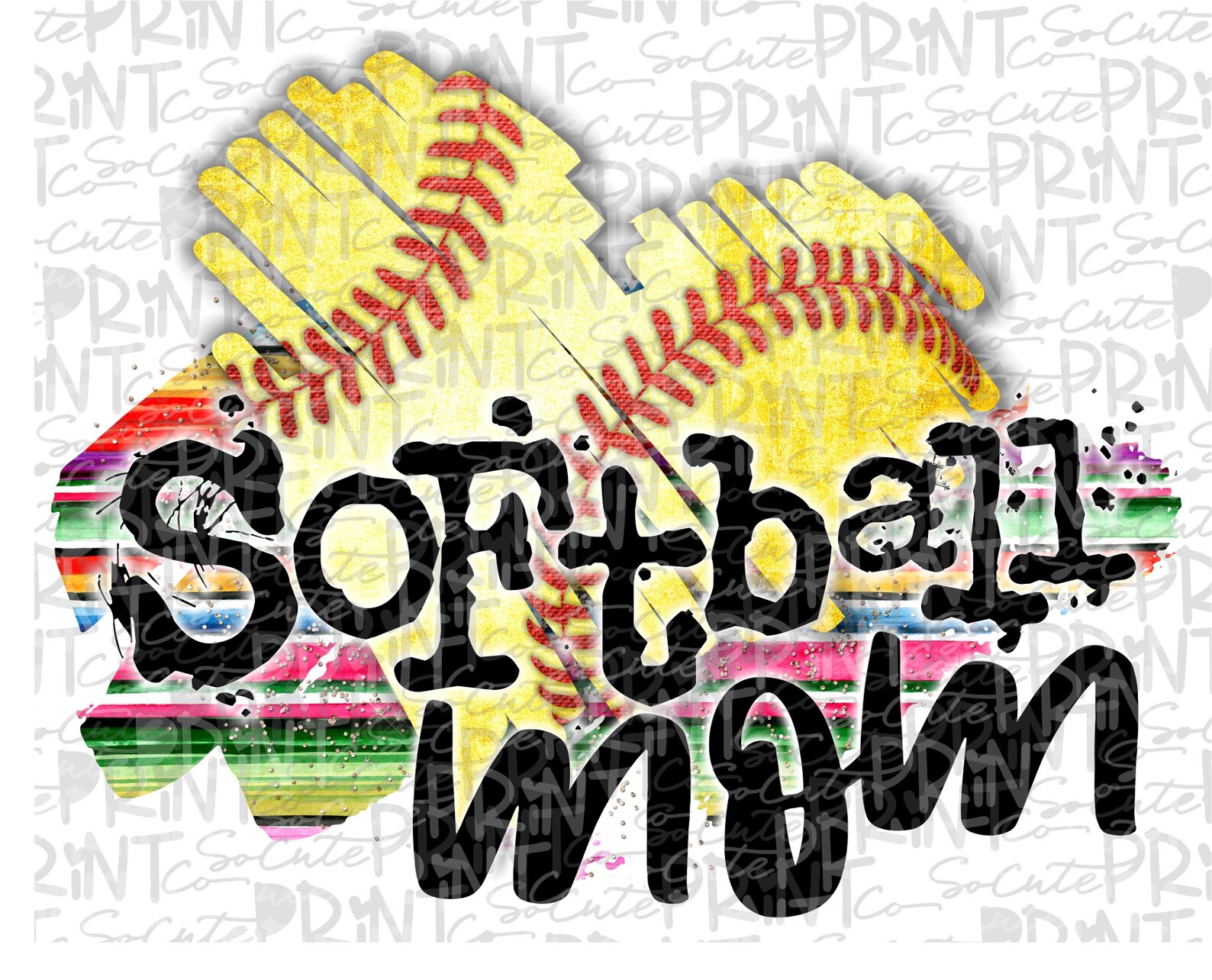 Softball Softball Mom Clipart Softball Mom Transparent PNG | Etsy