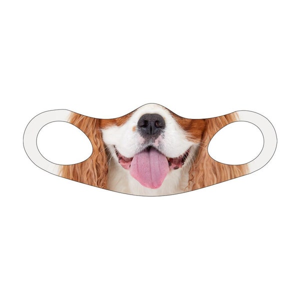 Cavalier King Charles Face Mask - Etsy