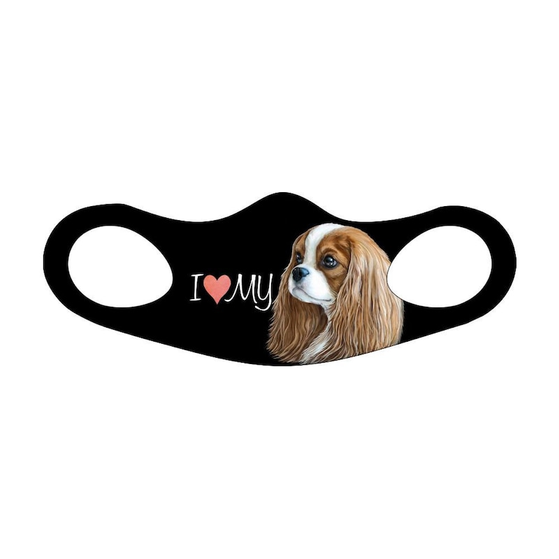 Cavalier King Charles Face Mask - Etsy