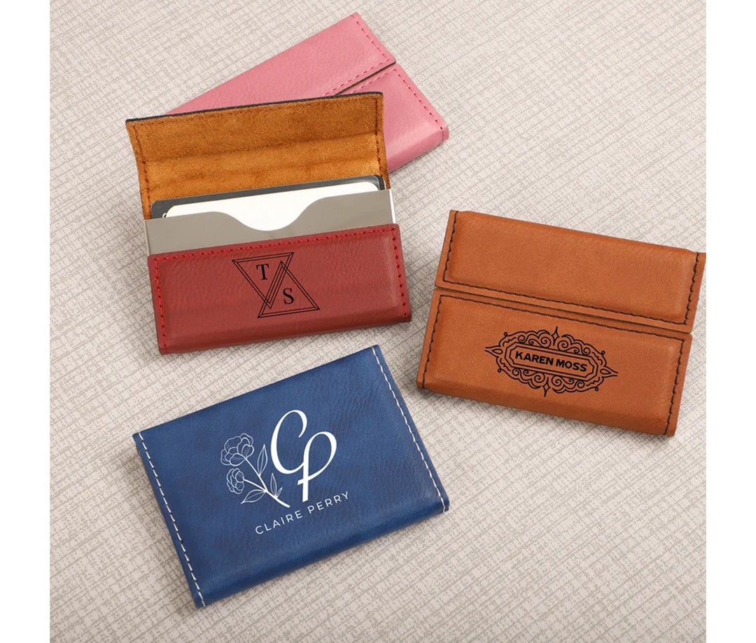 Personalized Business Card Holder, Custom Business Card Holder ...