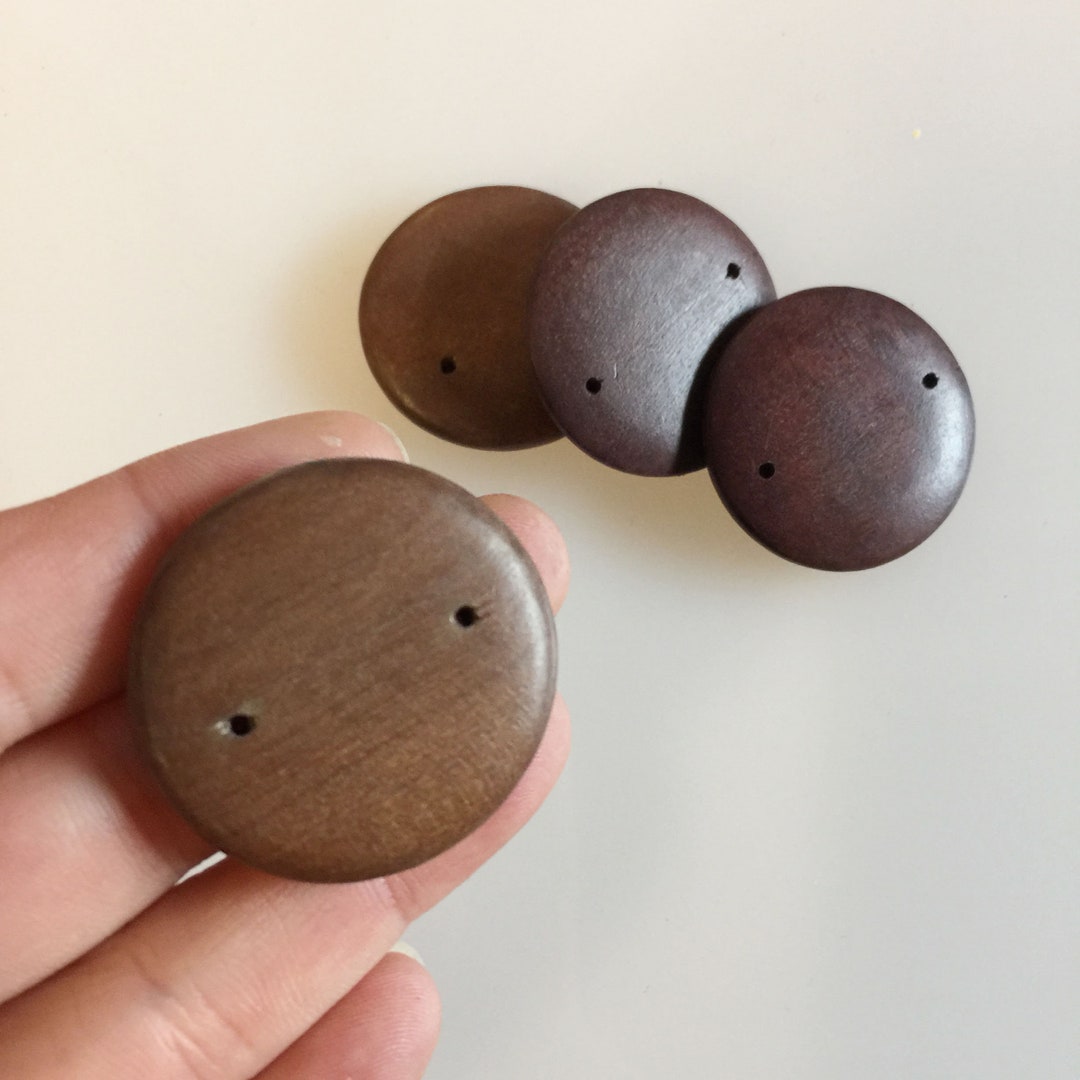 Double Hole Wooden Disc Connector, 34mm, 2pcs. - Etsy