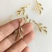 Tree Branch Connector, Twig Connector, Nature Charm, 14K Gold Plated ...