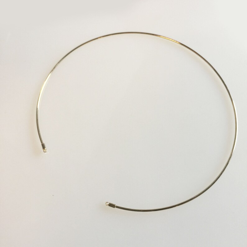 Brass Neck Collar Neck Ring Neck Cuff 6 inches 12K Gold | Etsy