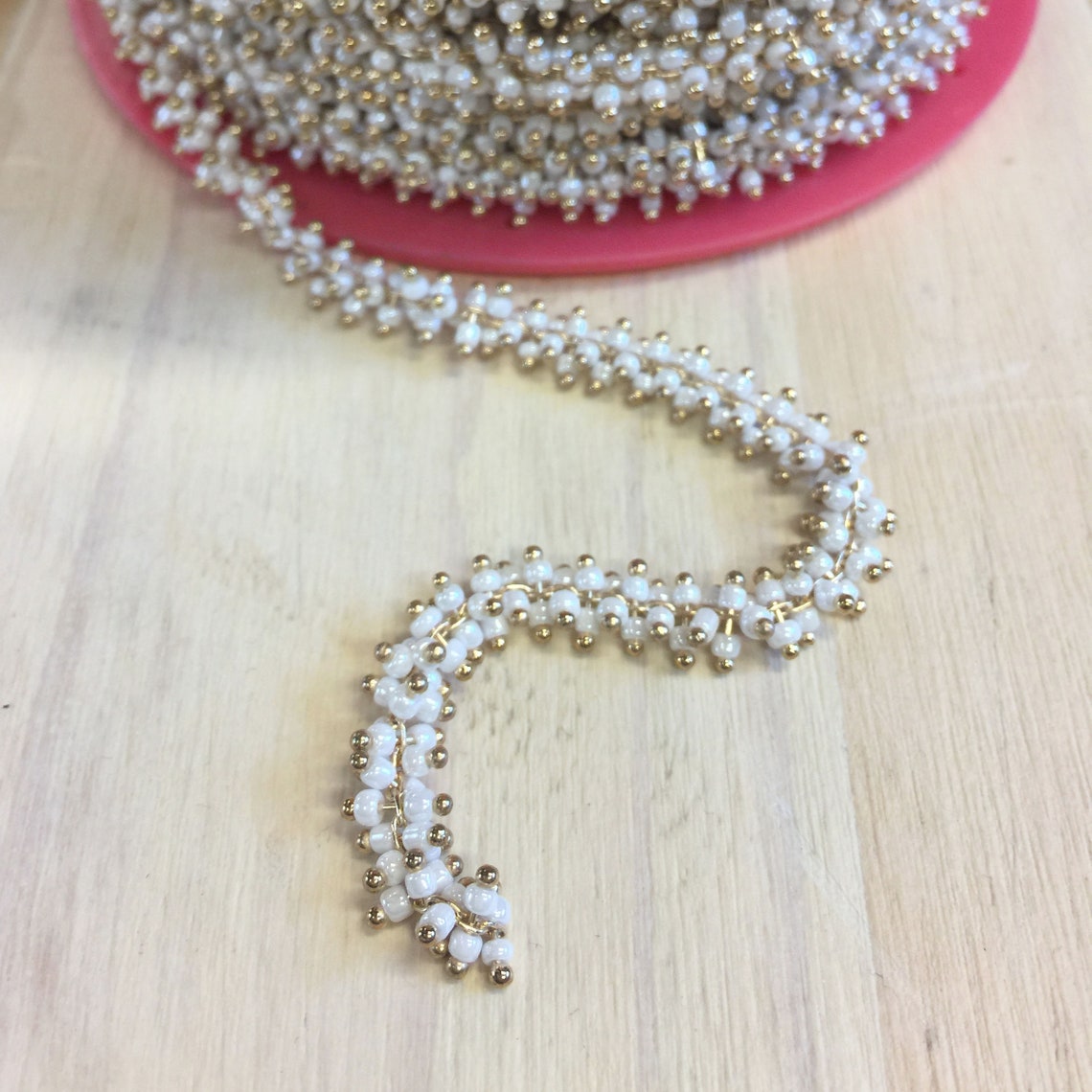 Brass 2mm Bead Chain, 14K Gold Plated Brass, 1 Ft. - Etsy
