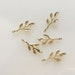 Tree Branch Connector, Twig Connector, Nature Charm, 14K Gold Plated ...