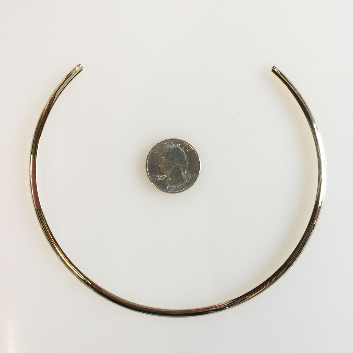 Brass Neck Collar Band, Neck Ring, Choker, 130mmx105mm, 12K Gold Plated ...