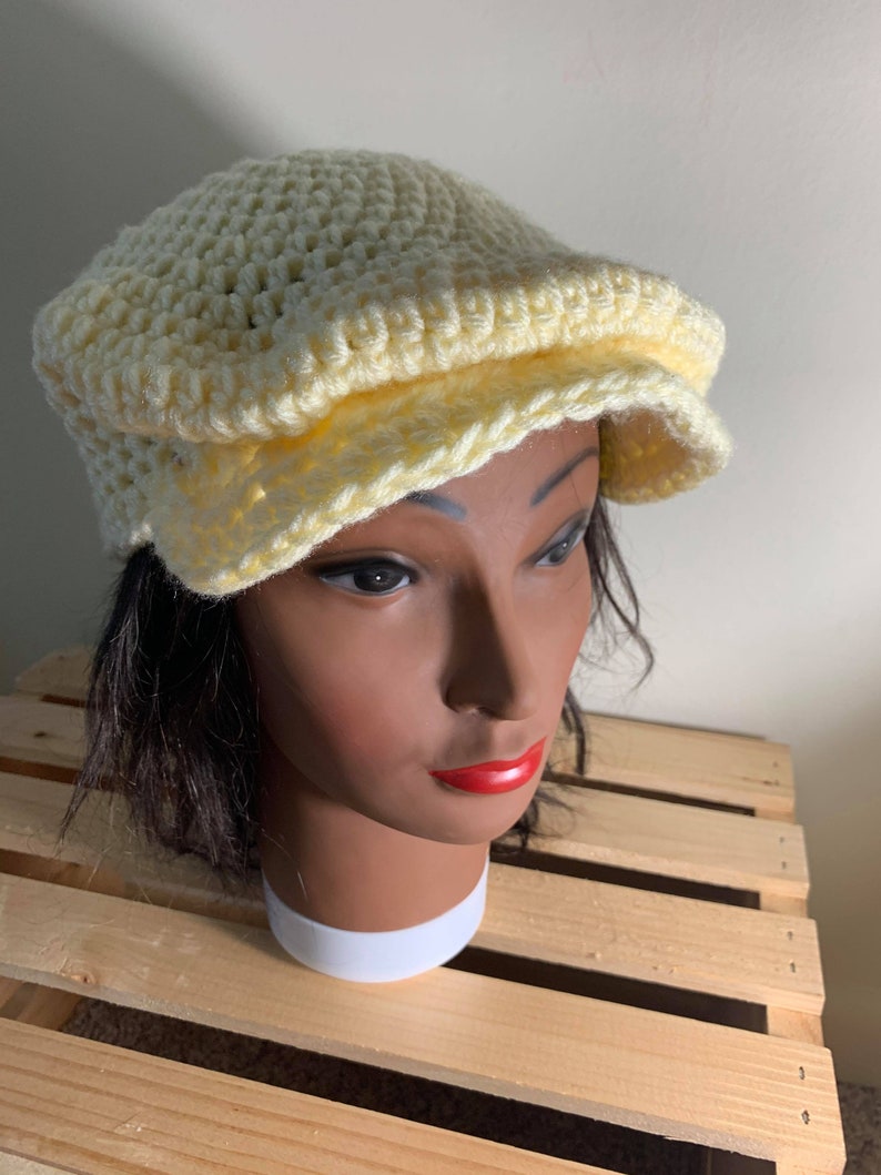 Pattern Only Crochet Kangol Hat With Brim Newsboy Style - Etsy