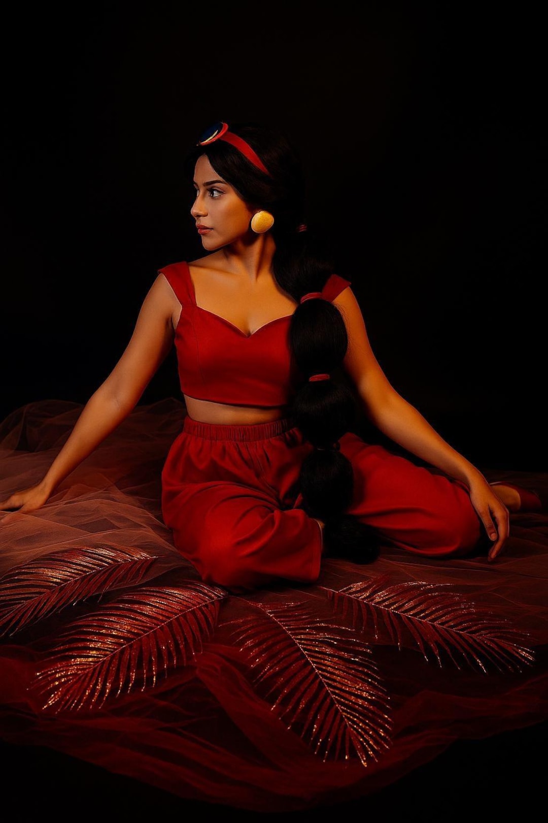 Jasmine Red Dress Cosplay Princess Alta Qualità Personalizzabile Su Misura. Cosplay - Etsy