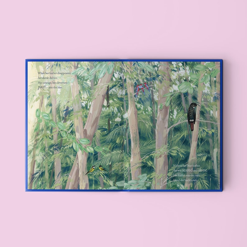 The Black Cockatoo With One Feather Blue - Australian Children's Book ...