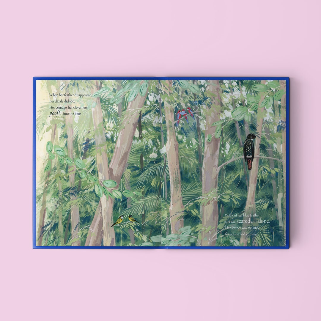 The Black Cockatoo With One Feather Blue Australian Children's Book ...