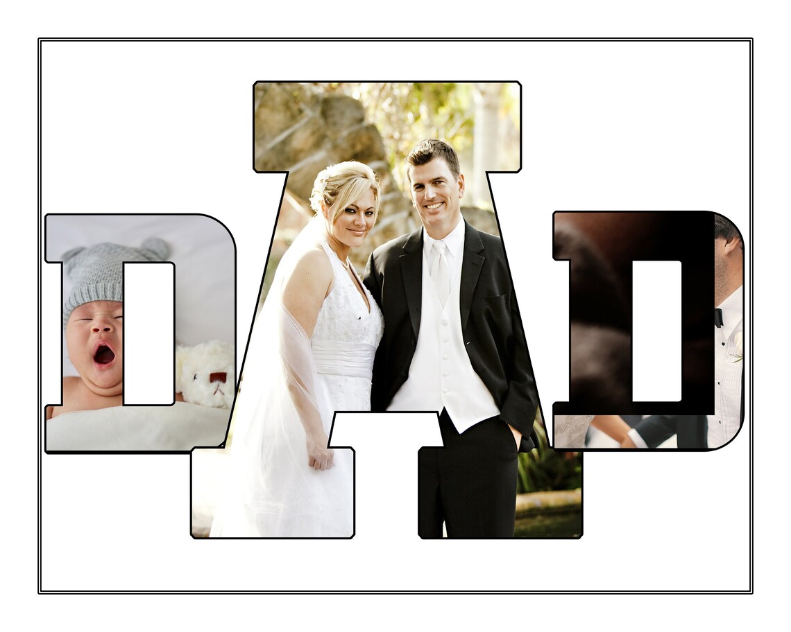 Father's Day dad Photoshop Template for - Etsy