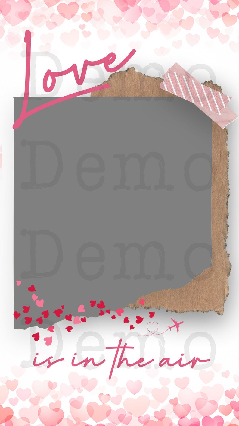 Valentine's Day Electronic Template Editable Digital - Etsy