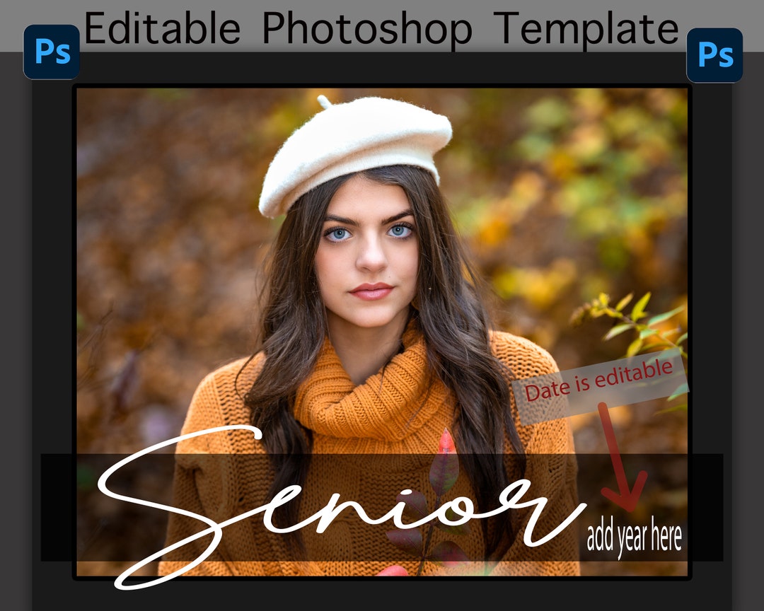 Senior/ Grad/graduation/ 2024 Editable Instant Download Photoshop ...