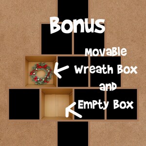 Christmas Tree Cardboard in the Box CANVA and PHOTOSHOP Template ...