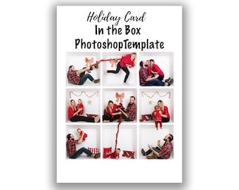 Box Photography 15 Box WHITE Grid Photoshop Digital Template - Etsy