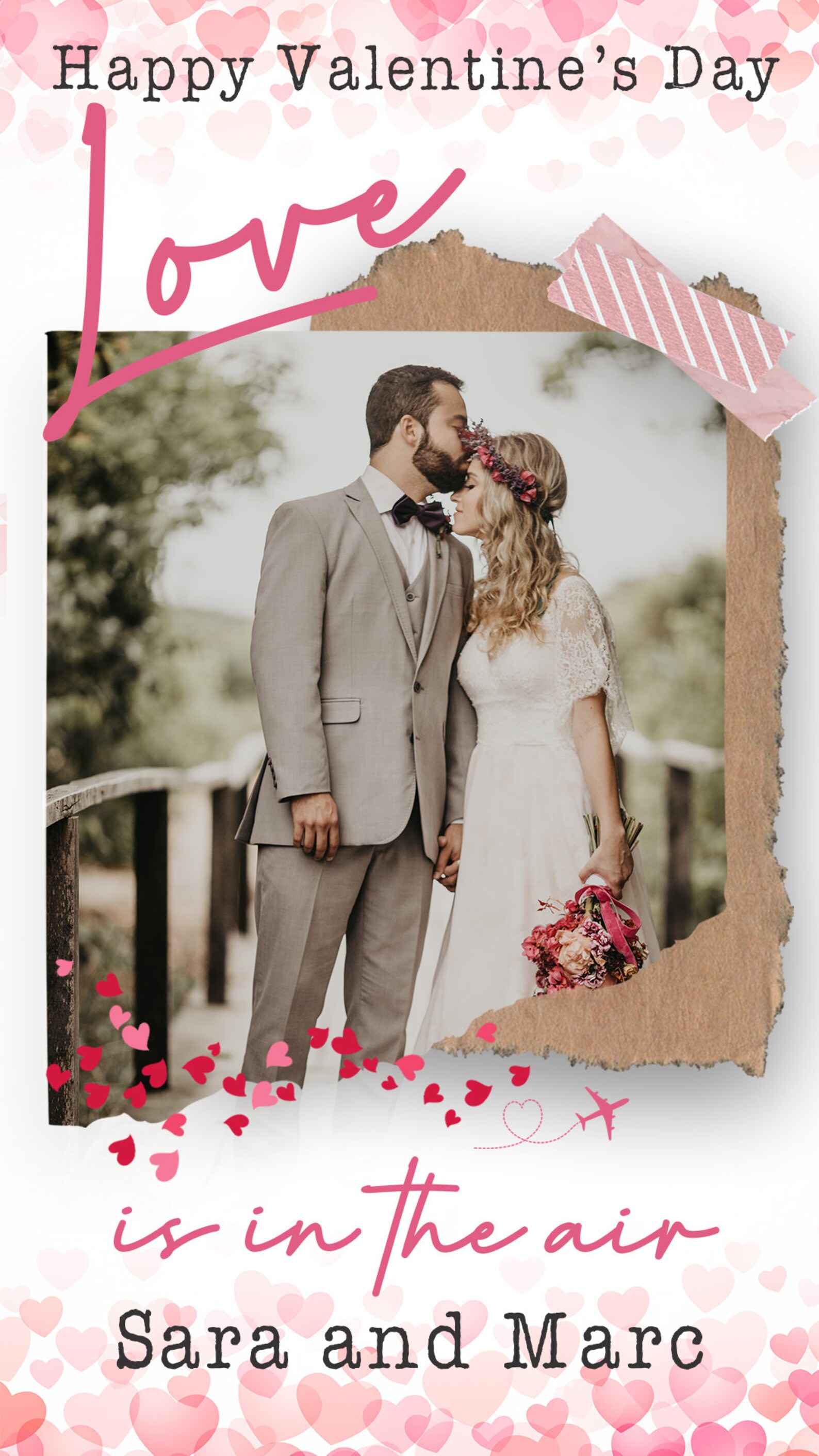 Valentine's Day Electronic Template Editable Digital - Etsy