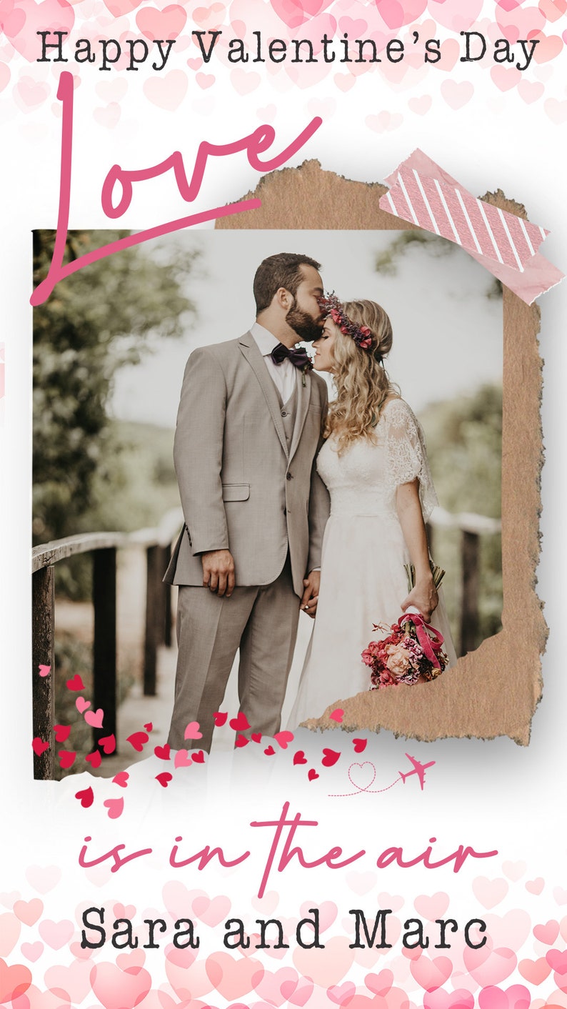 Valentine's Day Electronic Template Editable Digital - Etsy