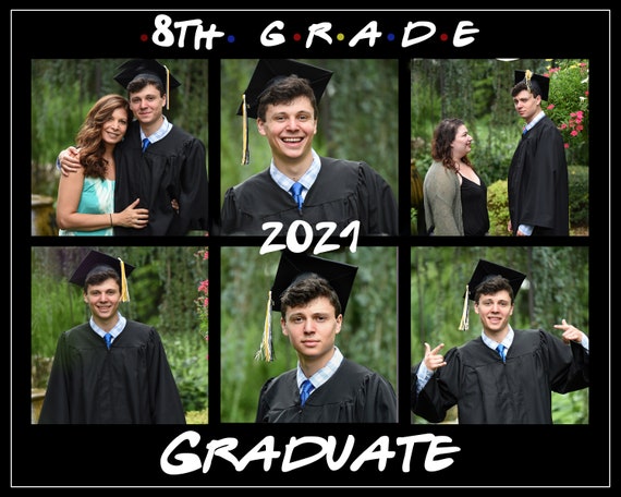 8th Grade/ Middle School/ Grad/ Graduation 2021 Box Collage | Etsy