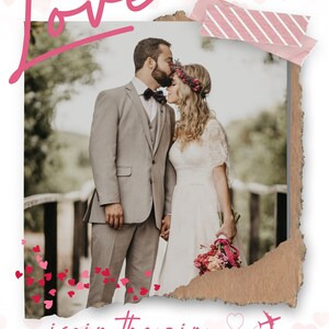 Valentine's Day Electronic Template Editable Digital Download Card ...