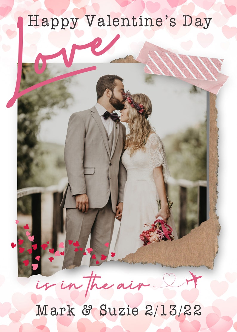 Valentine's Day Electronic Template Editable Digital - Etsy