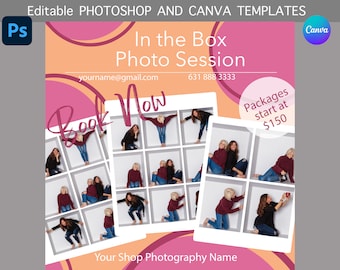 In the Box Photography Template 20 Box Arrangement for - Etsy