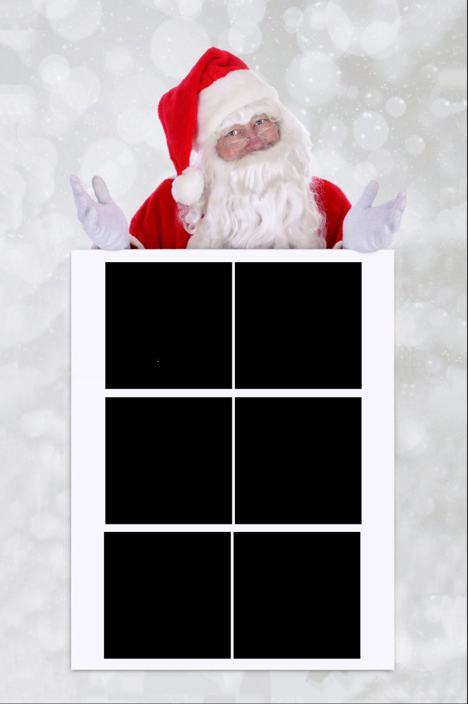 Santa Photo Collage hey Now Size 3:2 Ratio in - Etsy