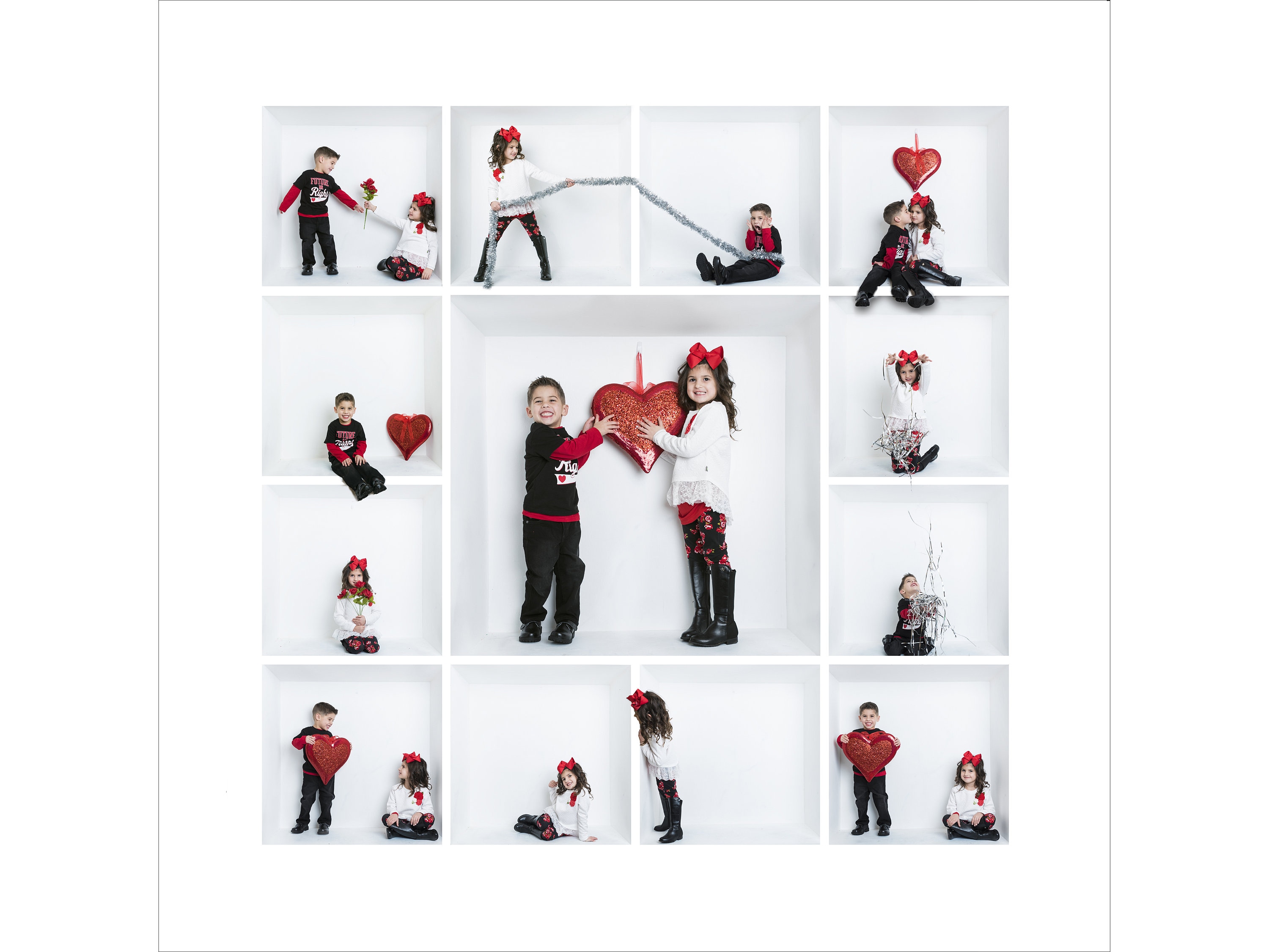 In the Box 13 Box WHITE Grid Photoshop Template PLUS Clipping - Etsy