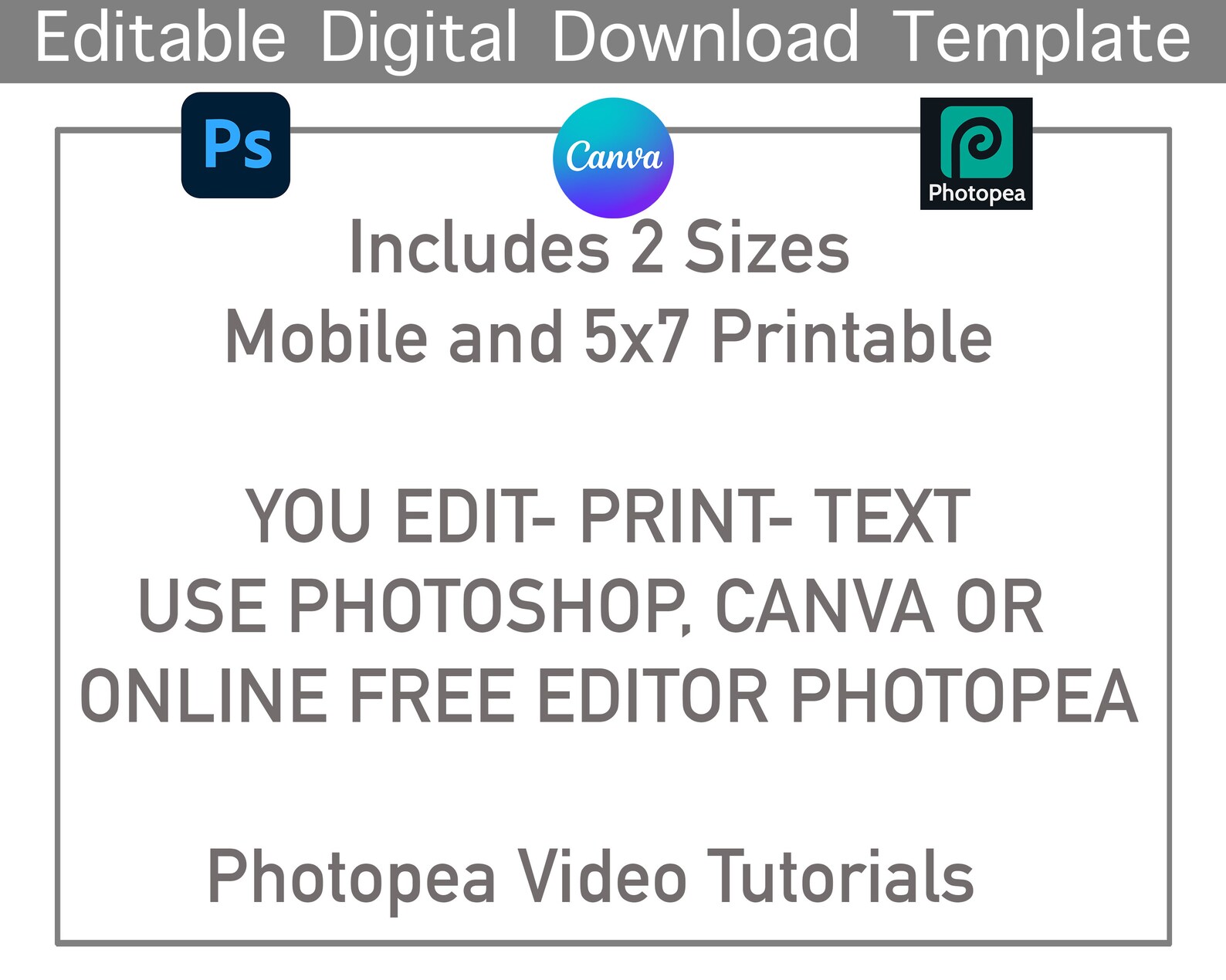 Valentine's Day Electronic Template Editable Digital - Etsy