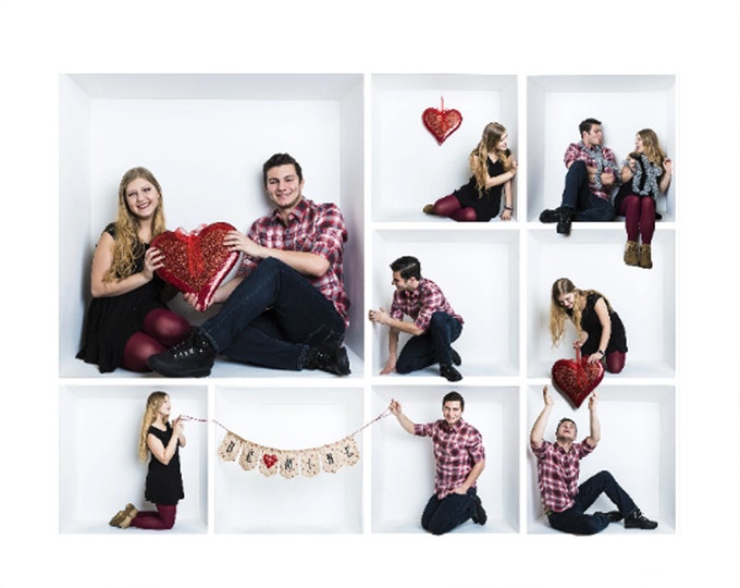 16 Box Photography Template, Collage for in the Box Photography, Inside ...