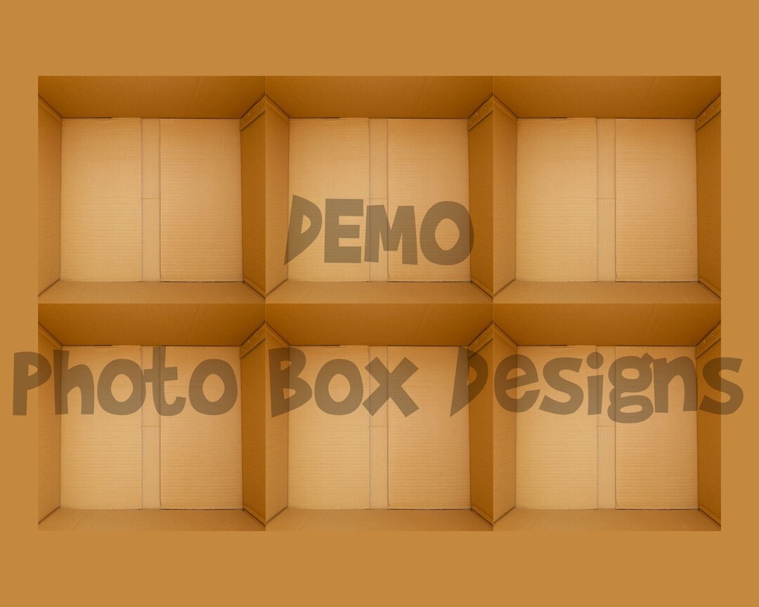 In the Box 6 Box JPEG Cardboard Box Image Collage Digital Template ...