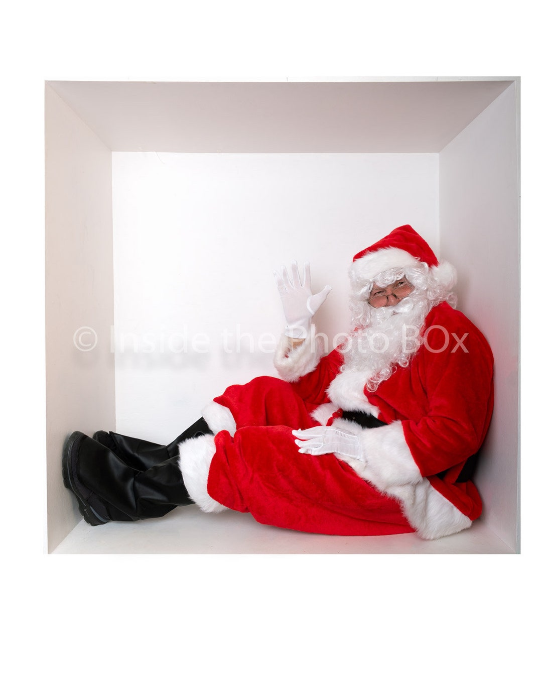 Santa in the Box .png Photo Overlay for Photo Collage in the Box ...