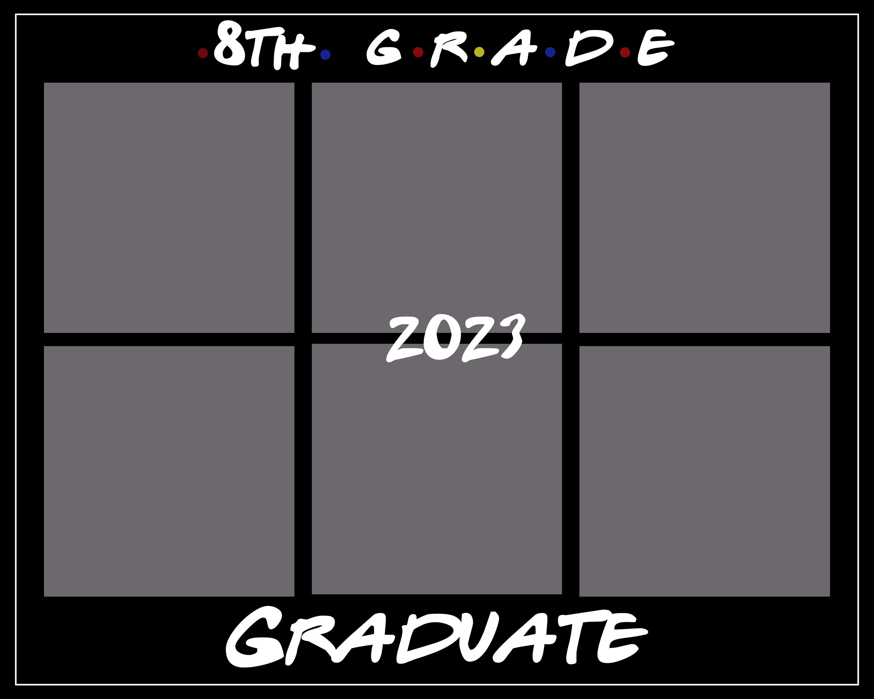 8th Grade/ Middle School/ Grad/ Graduation 2021 Box Collage | Etsy