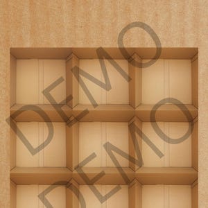 4,9,& 16 in the Box Empty Cardboard Boxes HOLIDAY Card Digital ...