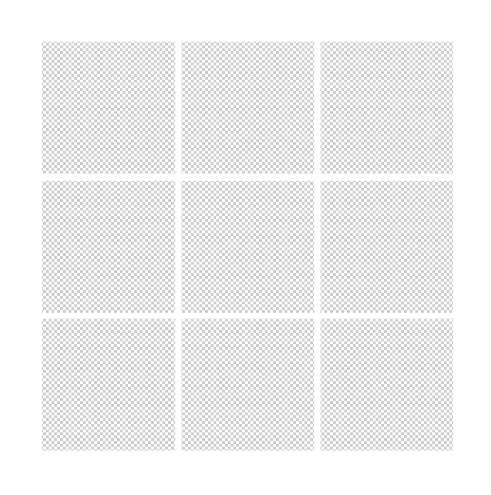 MOST POPULAR in the Box Photoshop Template 9 Box SQUARE Grid - Etsy