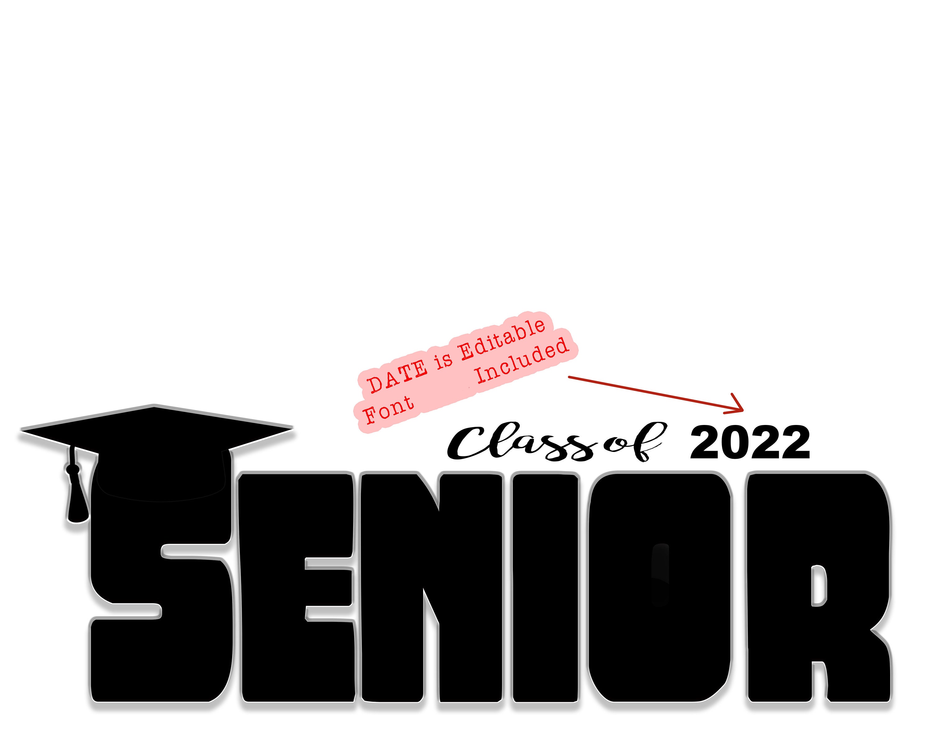 Senior* Graduation/ Grad/ Preschool/ Kindergarten/ Bubble Letters ...