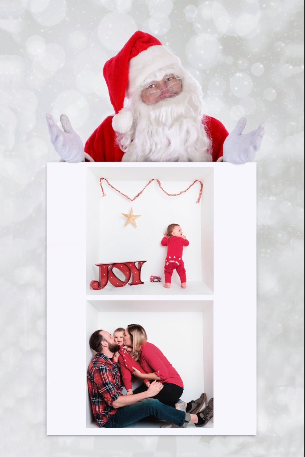 Santa Photo Collage hey Now Size 3:2 Ratio in - Etsy