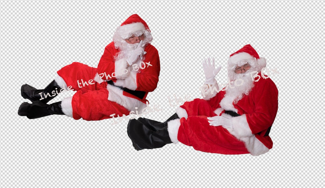 Santa Cut Out .png Photo Overlay for Photo Collage in the Box, Family ...