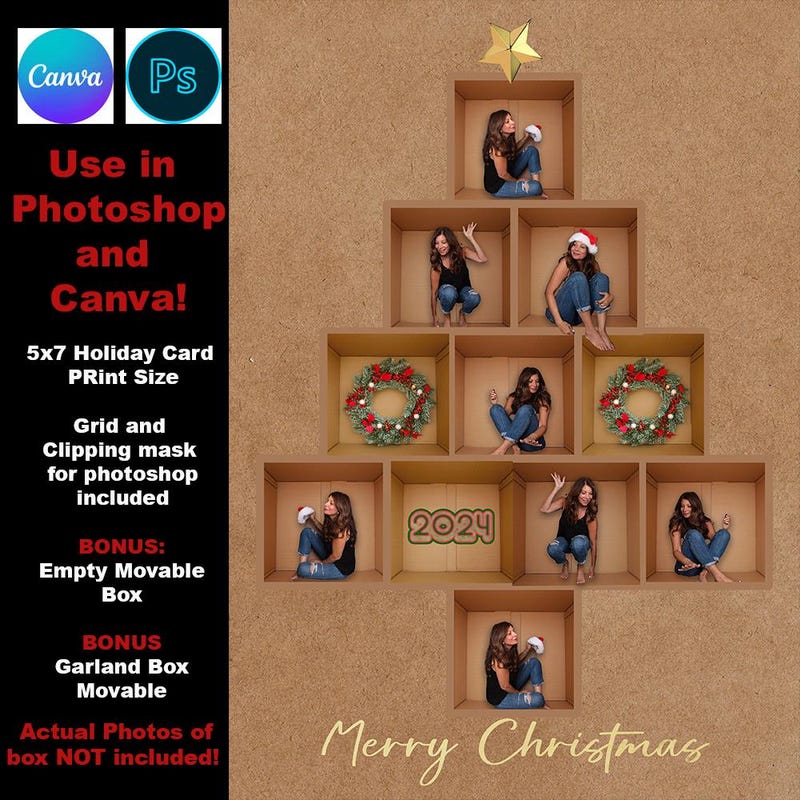 Cardboard Box Christmas Pictures - Etsy