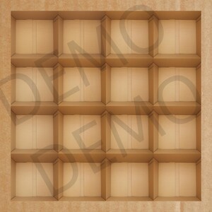 4,9,& 16 in the Box Empty Cardboard Boxes Digital Background for CANVA ...